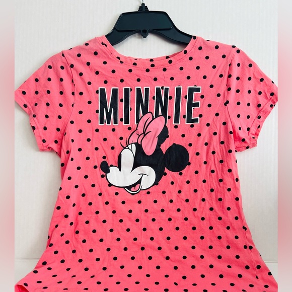 Disney | Tops | Disney Minnie Mouse Polka Dots Ladies Top | Poshmark